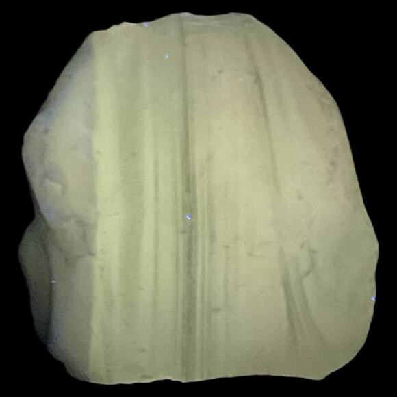Accents | Milk Glass Clear Layered Art Glass Cullet Glowing Manganese ...